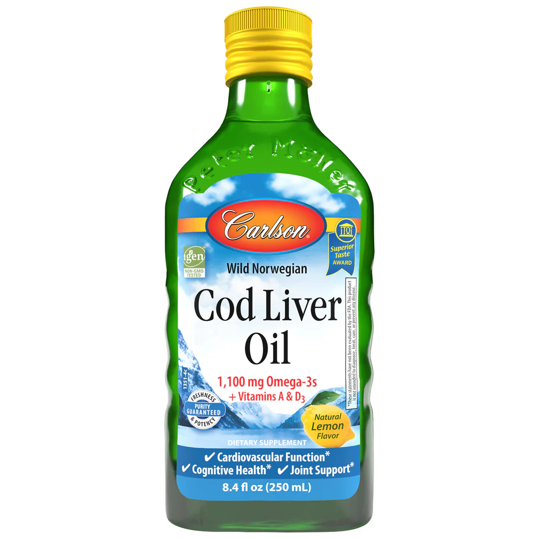 Carlson Wild Norwegian Cod Liver Oil, unflavoured, 500ml – Body Fuel ...