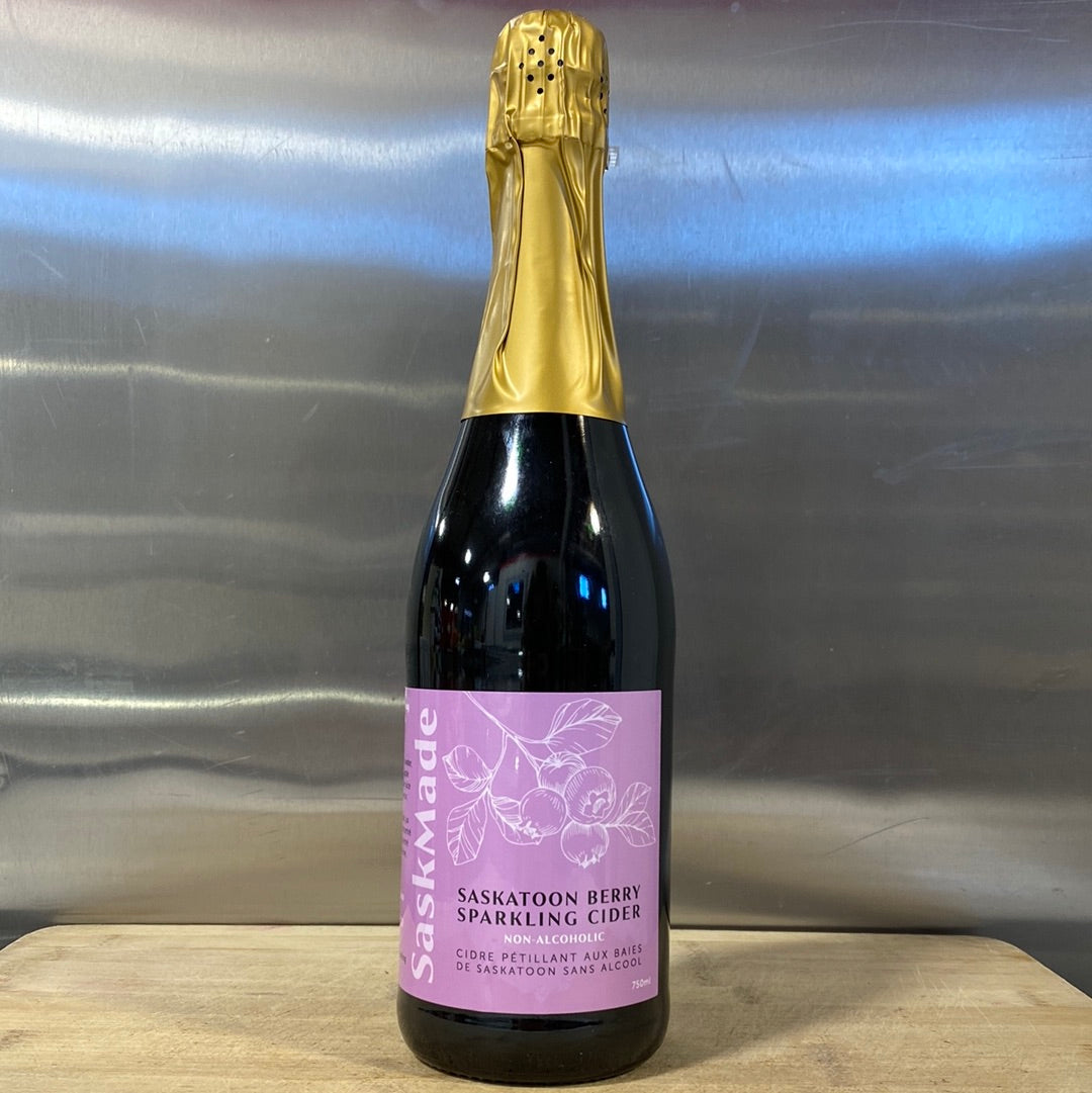 SaskMade Saskatoon Berry Sparkling Cider (750ml) – Body Fuel Organics