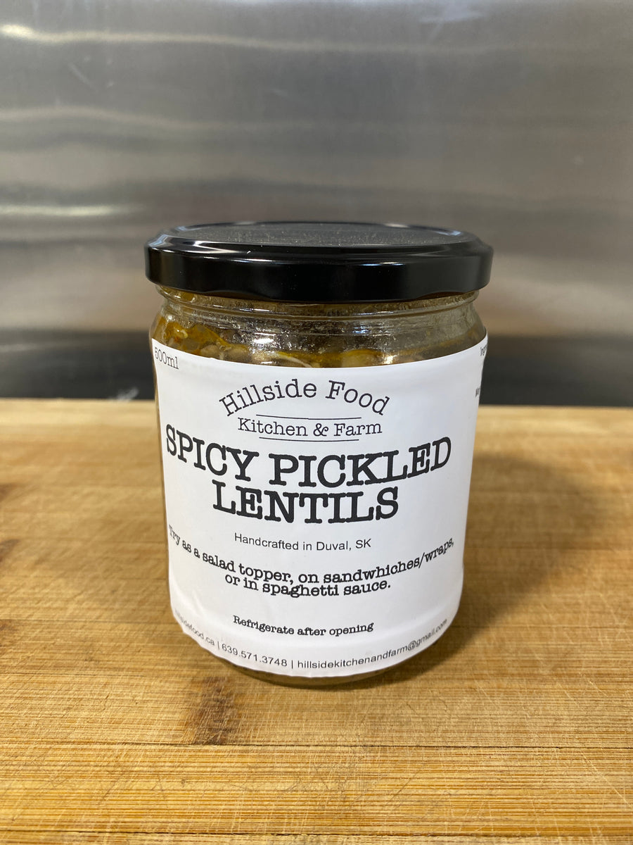 Hillside Food Spicy Pickled Lentils 500ml – Body Fuel Organics