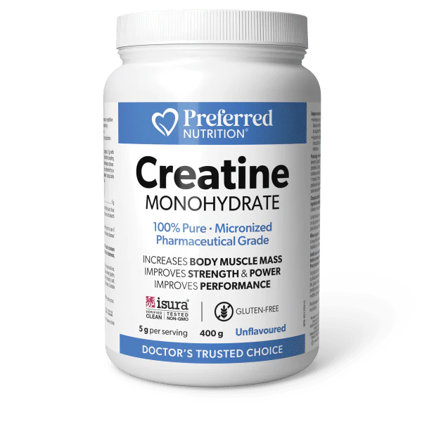 Preferred Nutrition Creatine Monohydrate, Unflav 400g – Body Fuel Organics