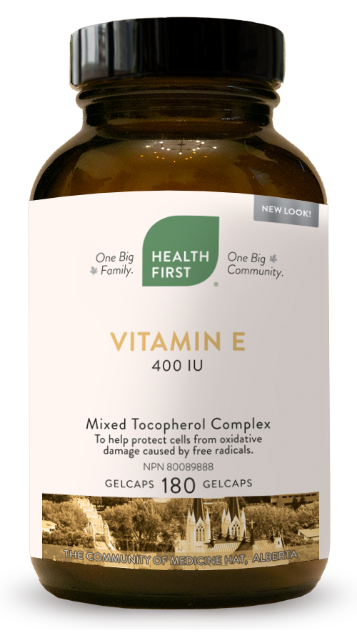 Health First Vitamin E 400IU, 180 gelcaps – Body Fuel Organics