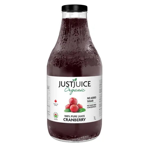 JustJuice Organic Cranberry Juice, 1L – Body Fuel Organics