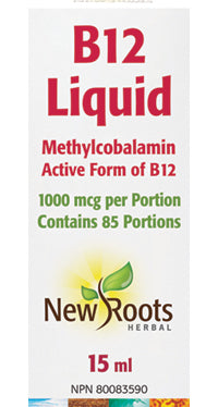 New Roots B12 Liquid 1000 mcg (15ml) – Body Fuel Organics