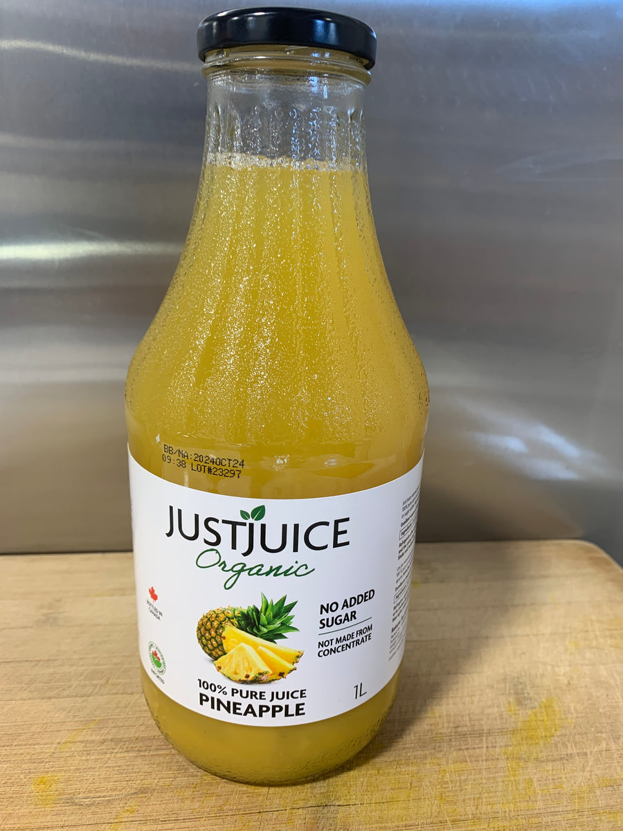 JustJuice Organic Pineapple Juice, 1L – Body Fuel Organics