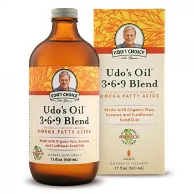 Udo's Organic Oil Omega 3+6+9 Blend, 500ml – Body Fuel Organics