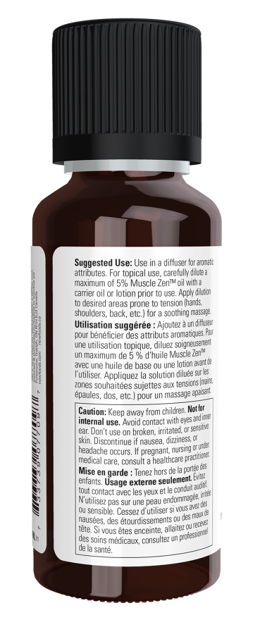 NOW Muscle Zen, 30ml – Body Fuel Organics