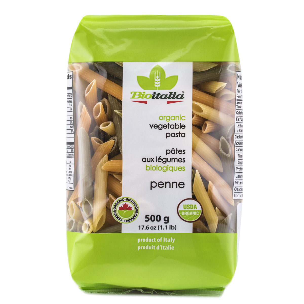 Bioitalia Organic Vegetable Penne (500g) – Body Fuel Organics