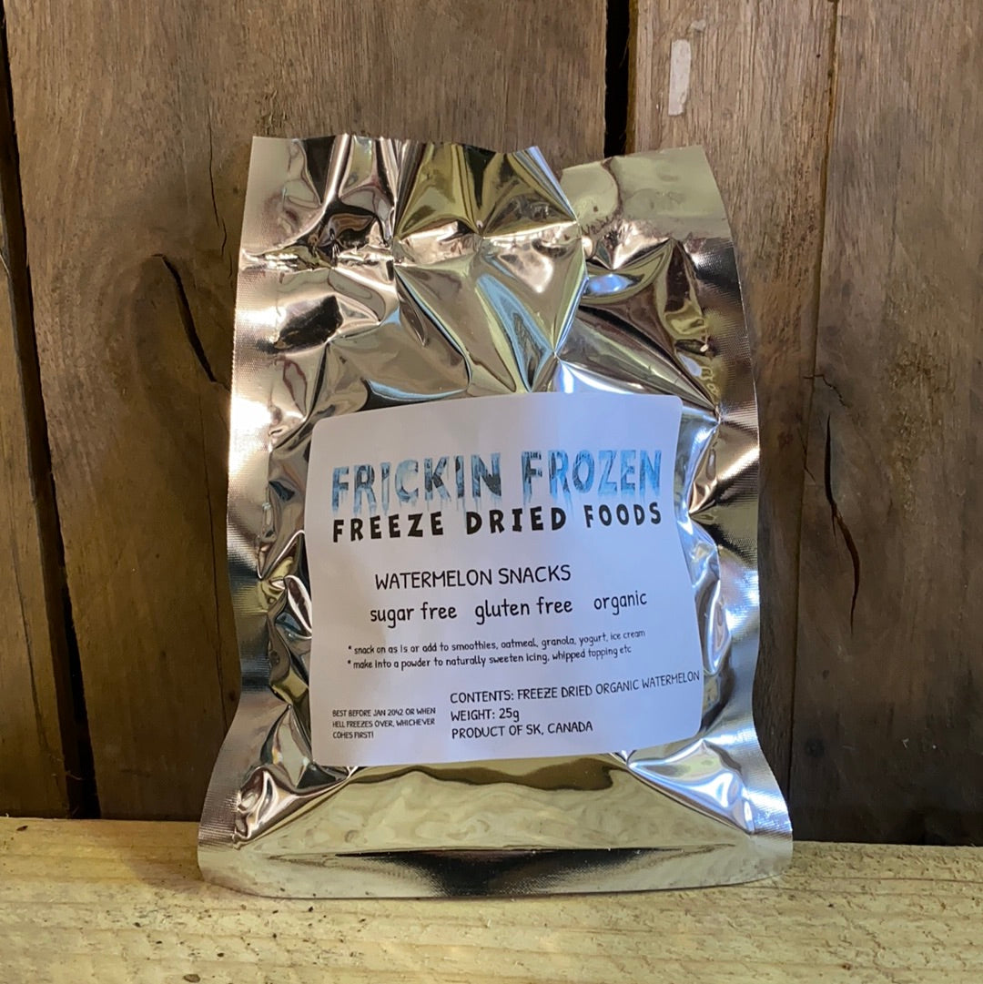 Frickin Frozen Freeze Dried Foods Watermelon Snacks (25g) – Body Fuel ...