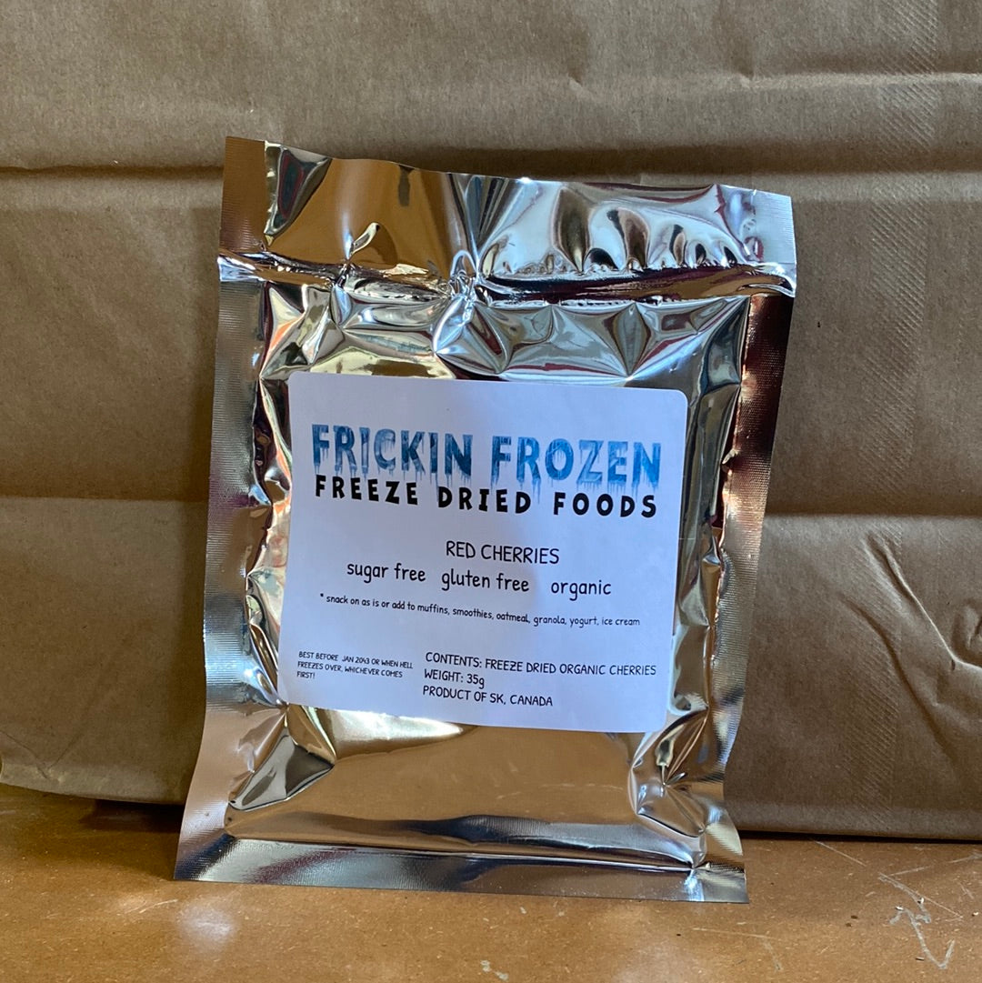 Frickin Frozen Freeze Dried Foods Red Cherries (35g) – Body Fuel Organics
