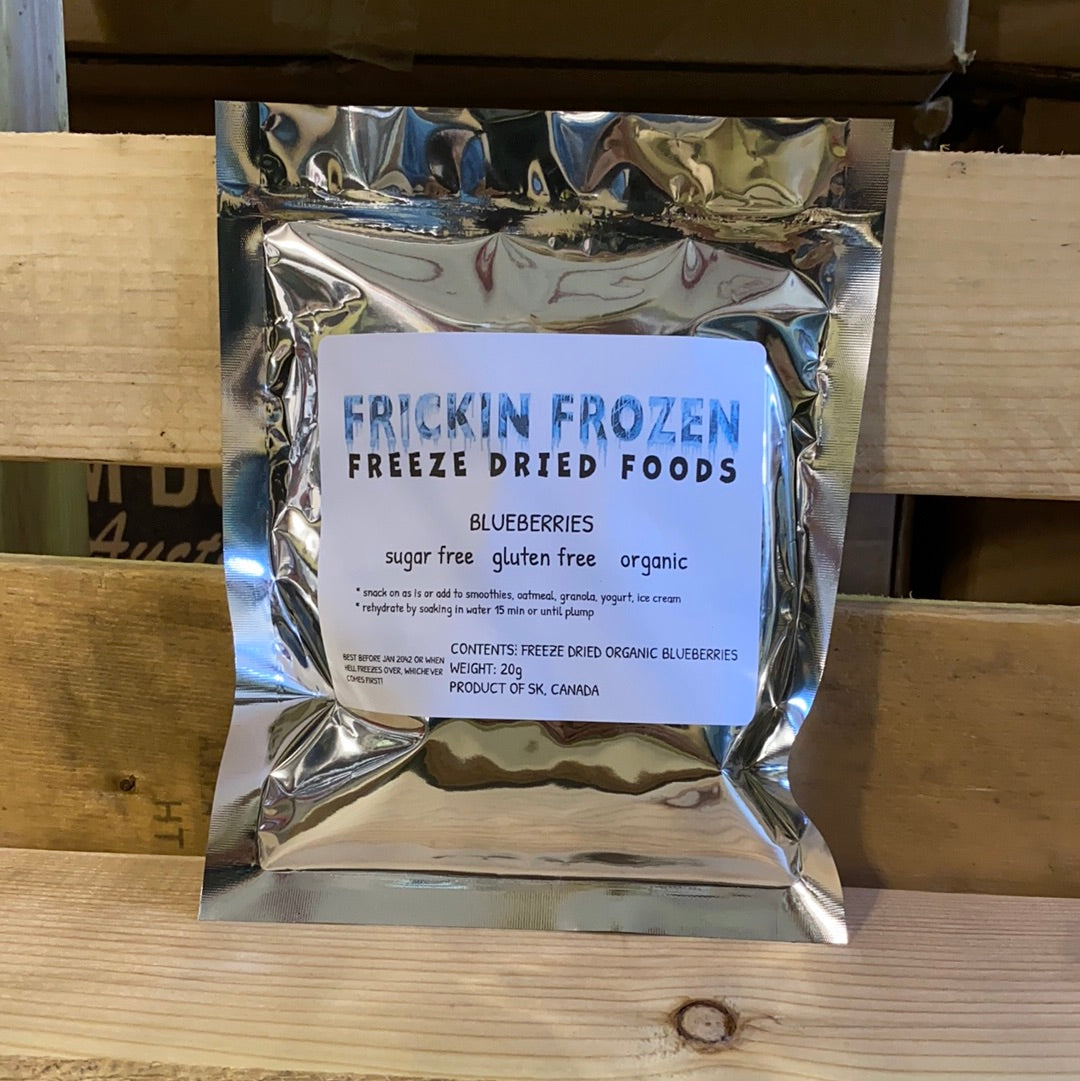Frickin Frozen Freeze Dried Foods Blueberries (20g) – Body Fuel Organics