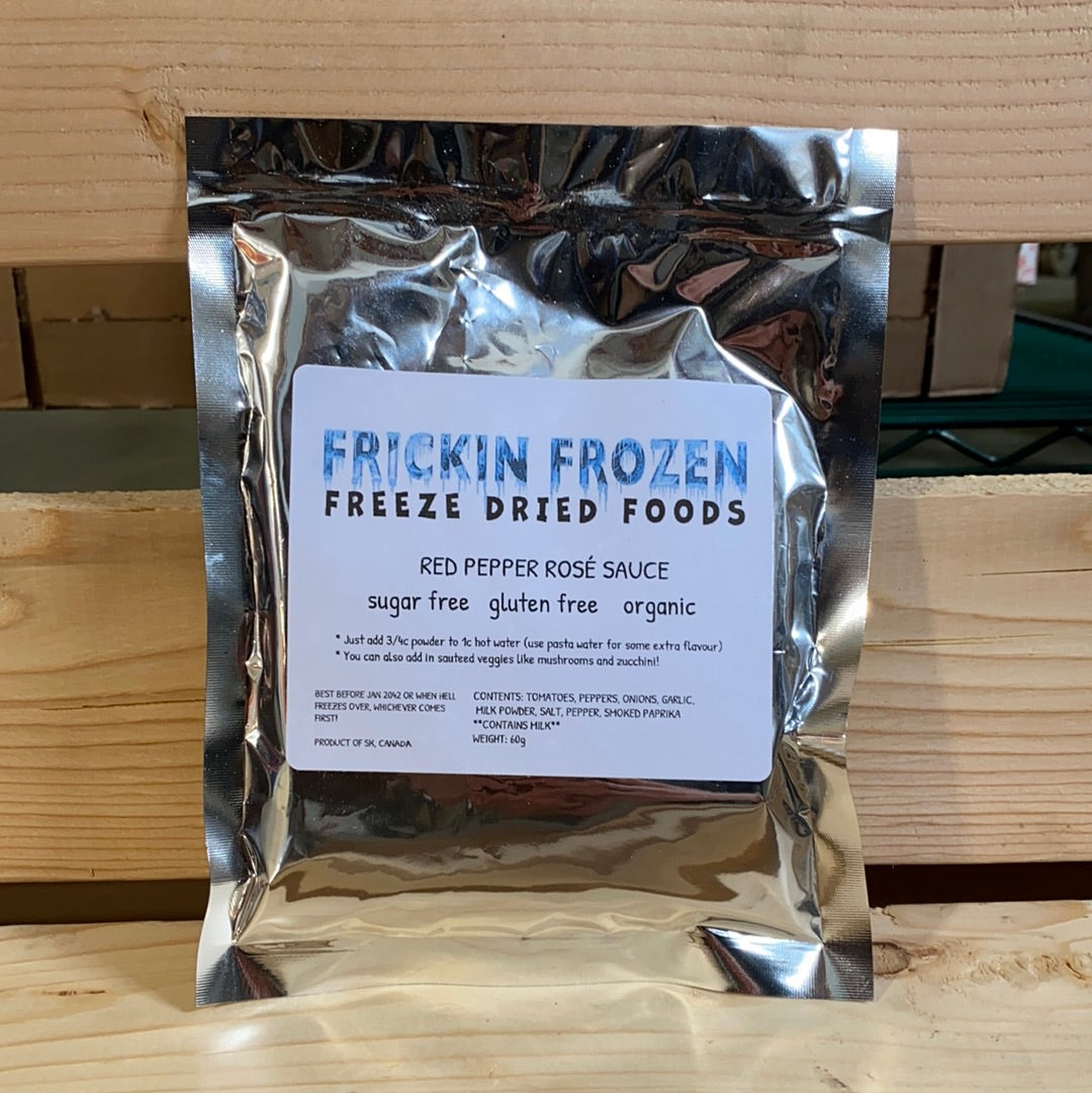Frickin Frozen Freeze Dried Foods Red Pepper Rosé Sauce (60g) – Body ...
