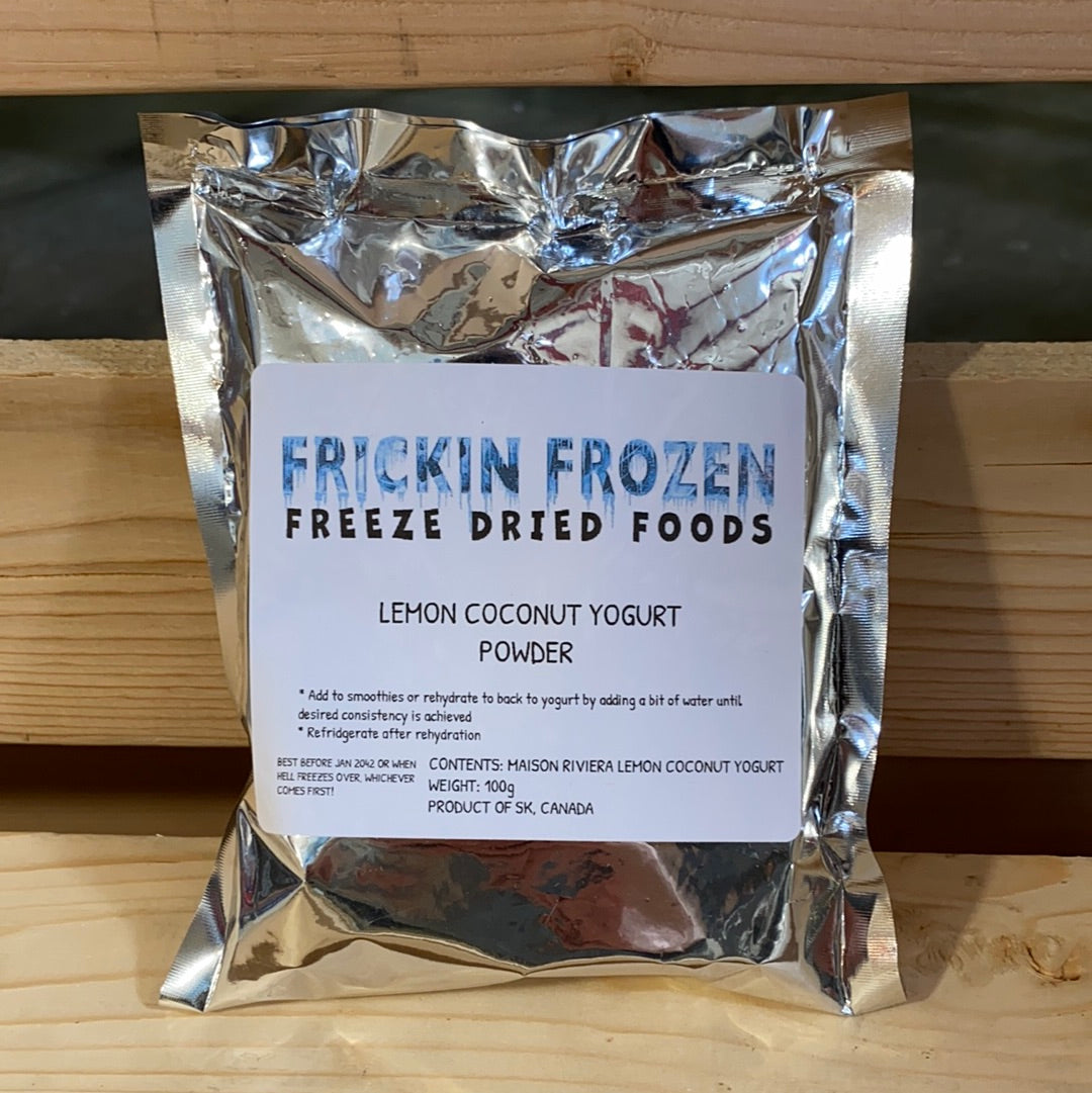 Frickin Frozen Freeze Dried Foods Lemon Coconut Yogurt Powder (100g ...