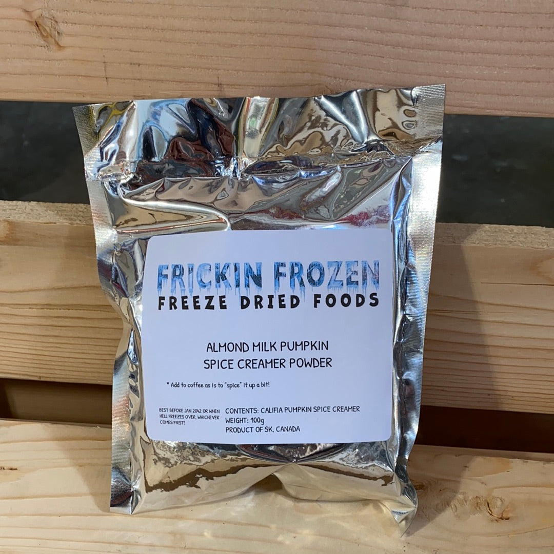 Frickin Frozen Freeze Dried Foods Almond Milk Pumpkin Spice Creamer Po ...