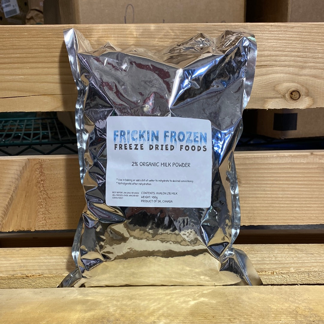 Frickin Frozen Freeze Dried Foods Organic 2% Milk Powder (450g) – Body ...