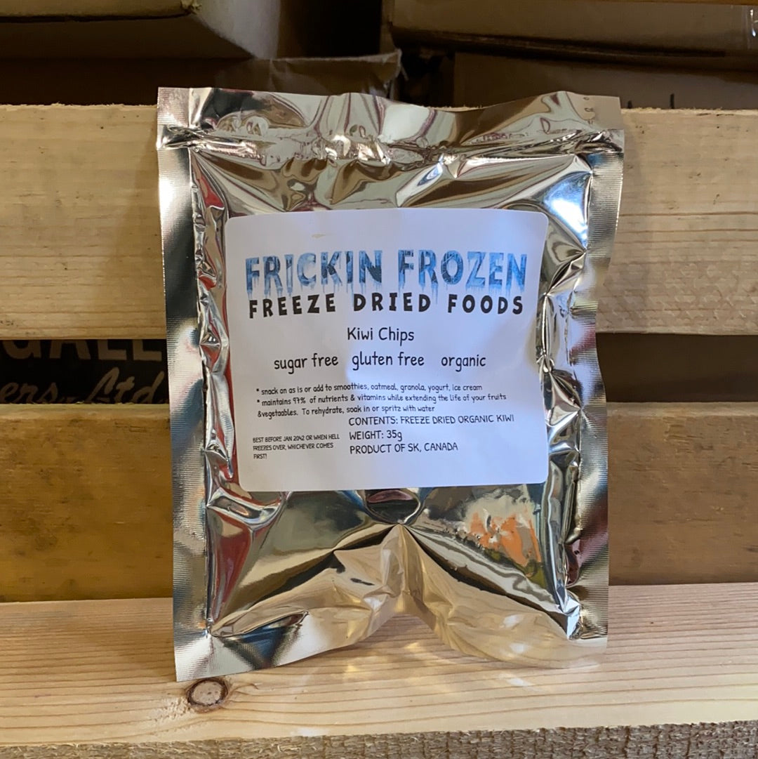 Frickin Frozen Freeze Dried Foods Kiwi Chips (35g) – Body Fuel Organics