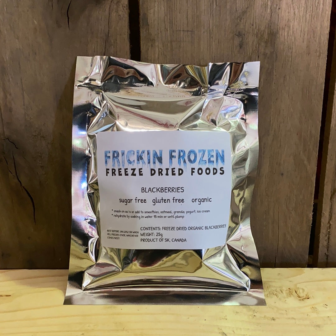 Frickin Frozen Freeze Dried Foods Blackberries (25g) – Body Fuel Organics