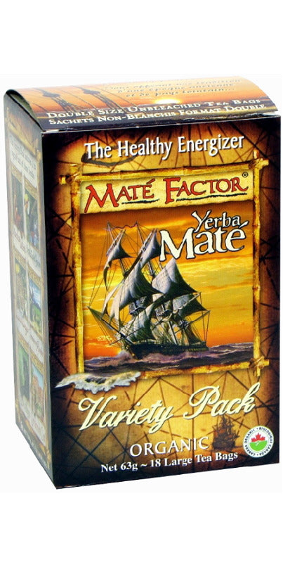 Mate Factor Organic Variety Pack (18 Tea Bags) – Body Fuel Organics