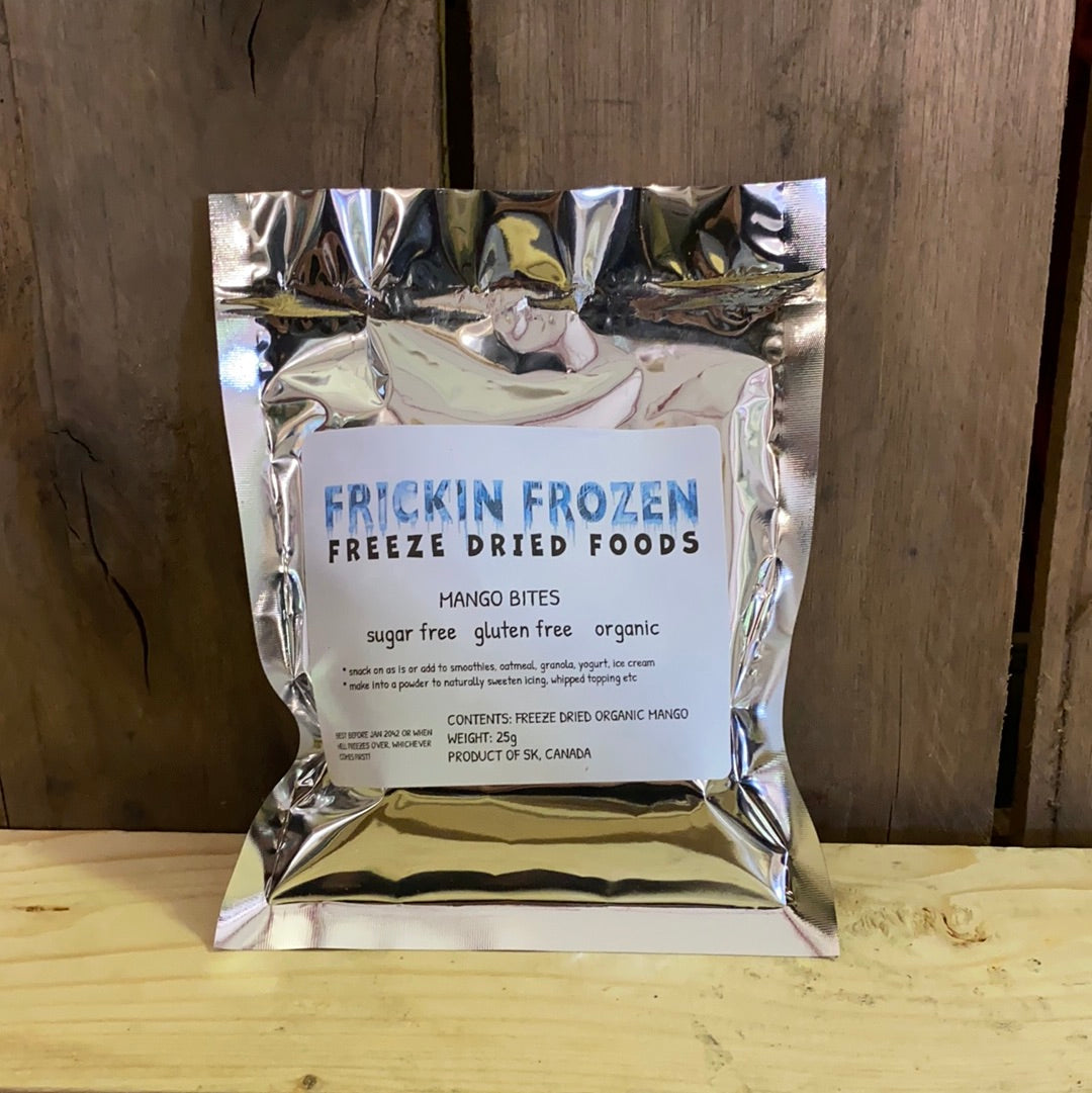 Frickin Frozen Freeze Dried Foods Mango Bites (25g) – Body Fuel Organics
