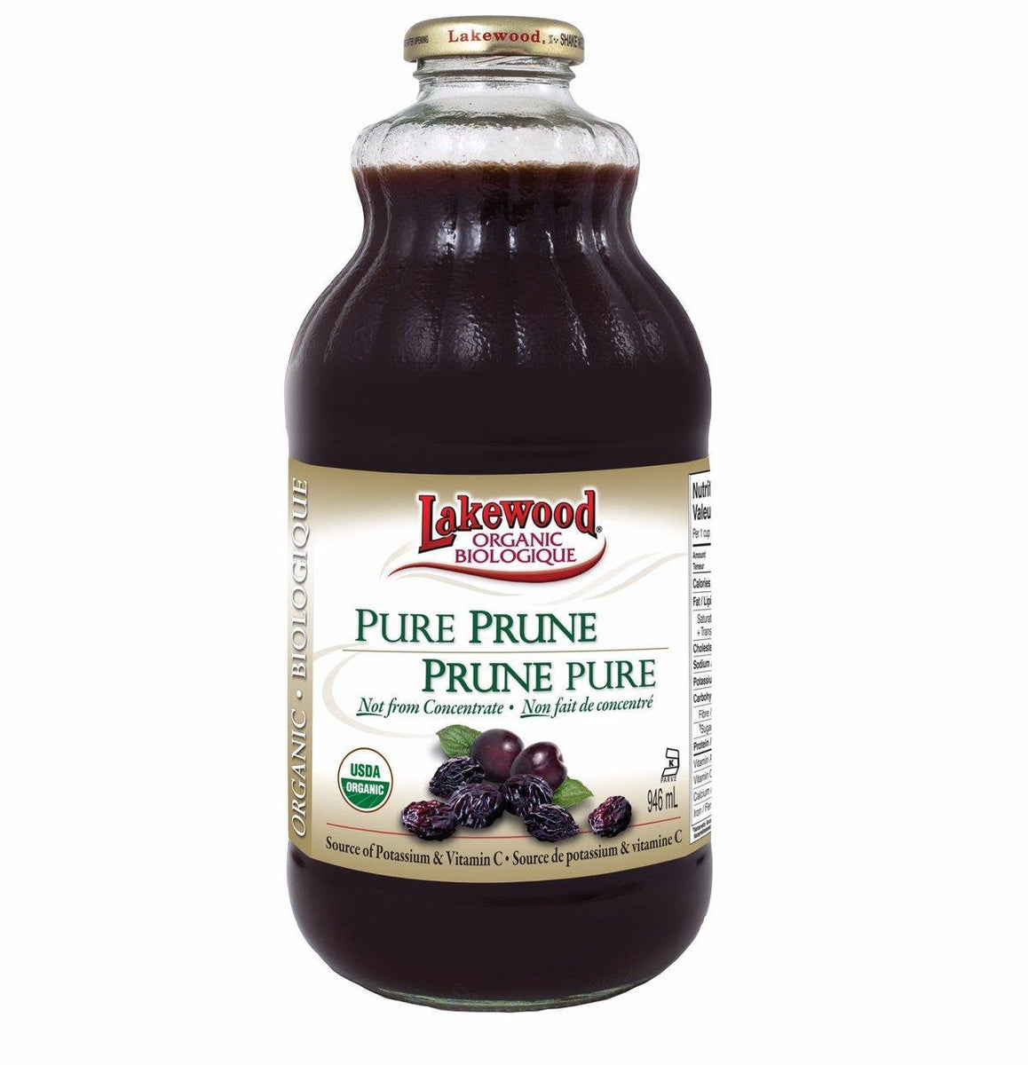 Lakewood Organic Pure Prune Juice (946ml) – Body Fuel Organics