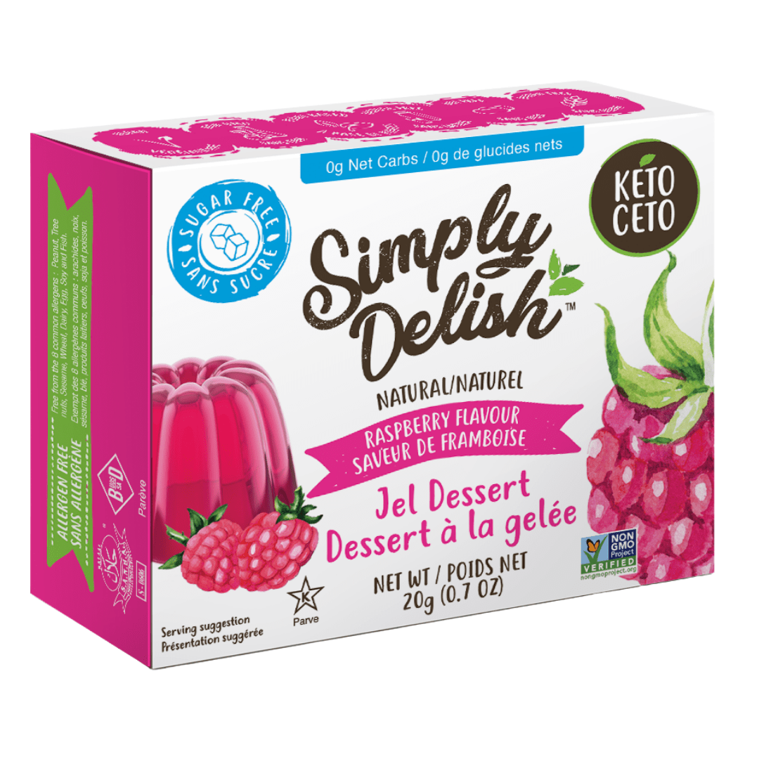 Simply Delish Jel Dessert Raspberry (20g) – Body Fuel Organics