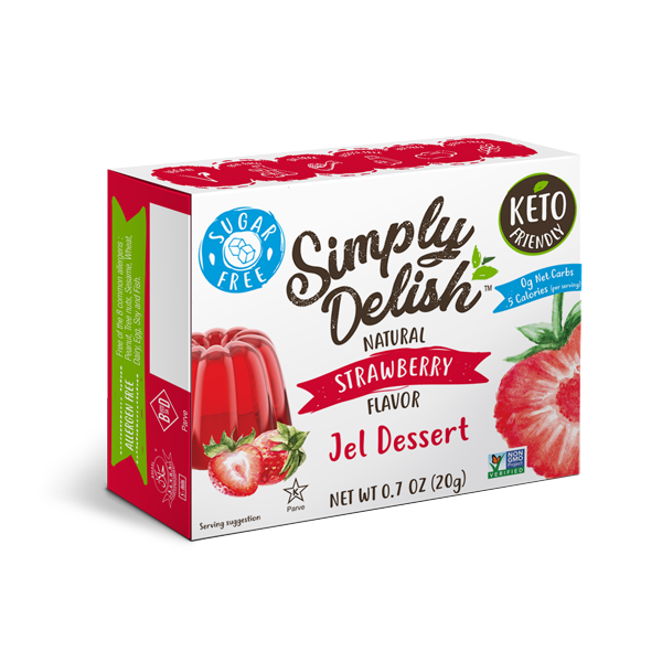 Simply Delish Jel Dessert Strawberry (20g) – Body Fuel Organics