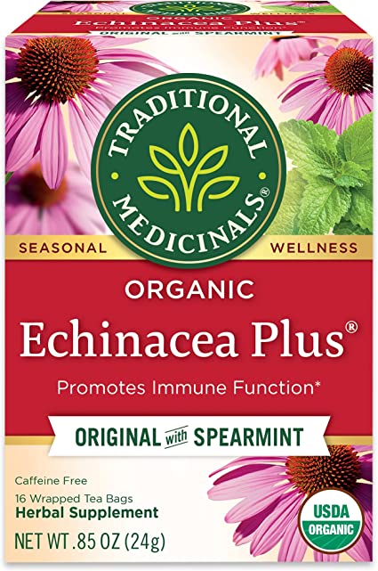 Traditional Medicinals Organic Lemon Echinacea Tea (16 Tea Bags) – Body ...