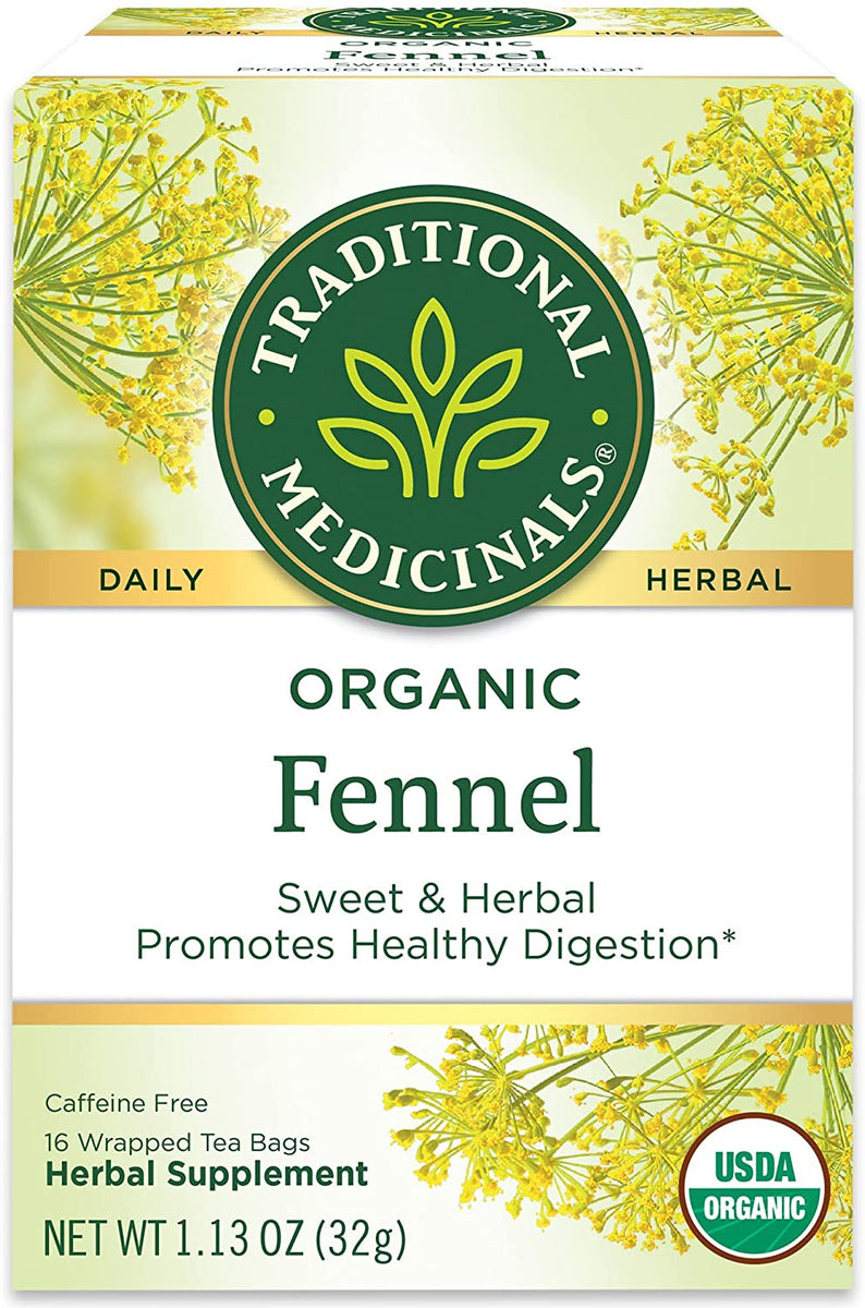 Traditional Medicinals Organic Fennel Tea (16 Tea Bags) – Body Fuel ...