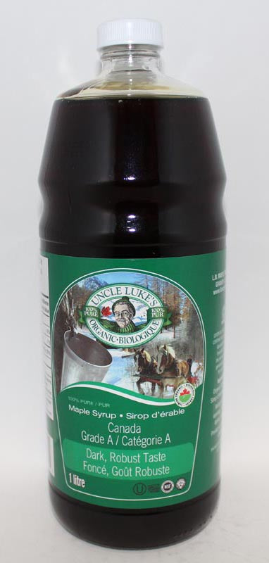 Uncle Luke's Grade A Dark Robust Maple Syrup (1L) – Body Fuel Organics
